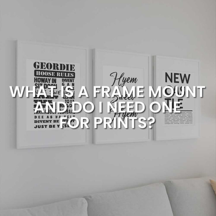 What Is A Frame Mount And Do I Need One For Prints? – Veranito