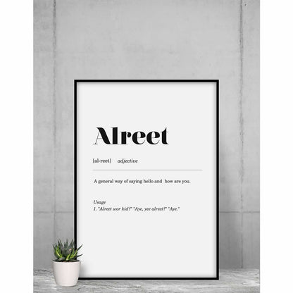 Alreet Geordie Definition Print – Veranito