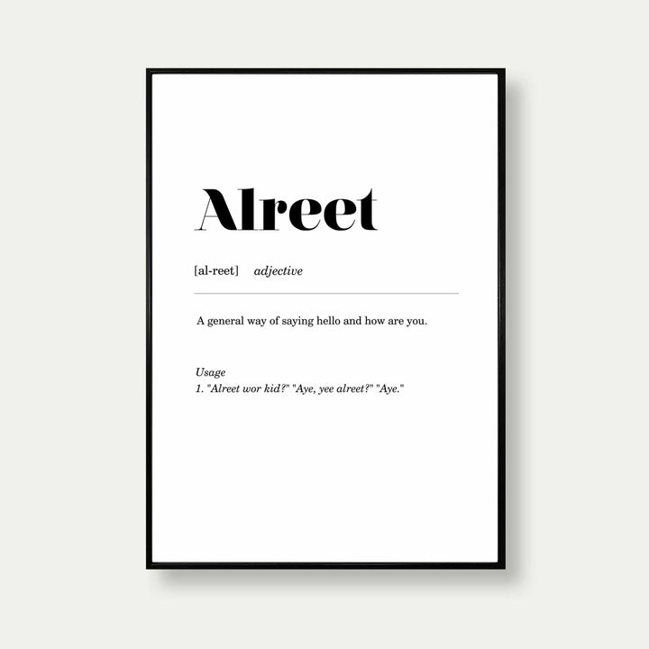 Geordie Prints & Wall Art | Geordie Definition Prints | Veranito