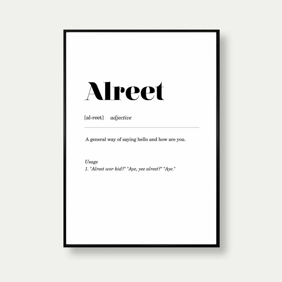 Geordie Prints & Wall Art | Geordie Definition Prints | Veranito