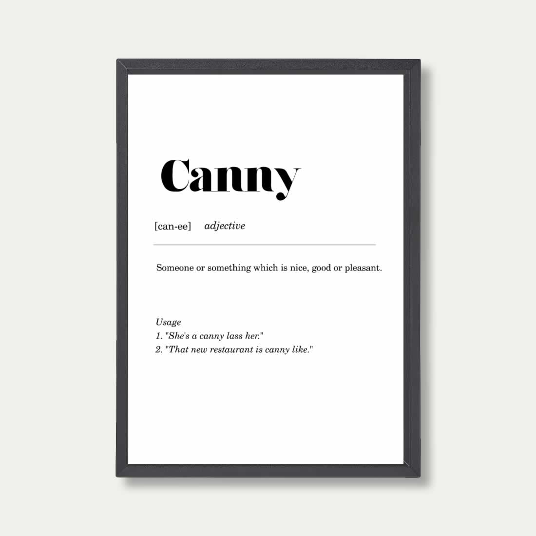Canny Geordie Definition Print – Veranito