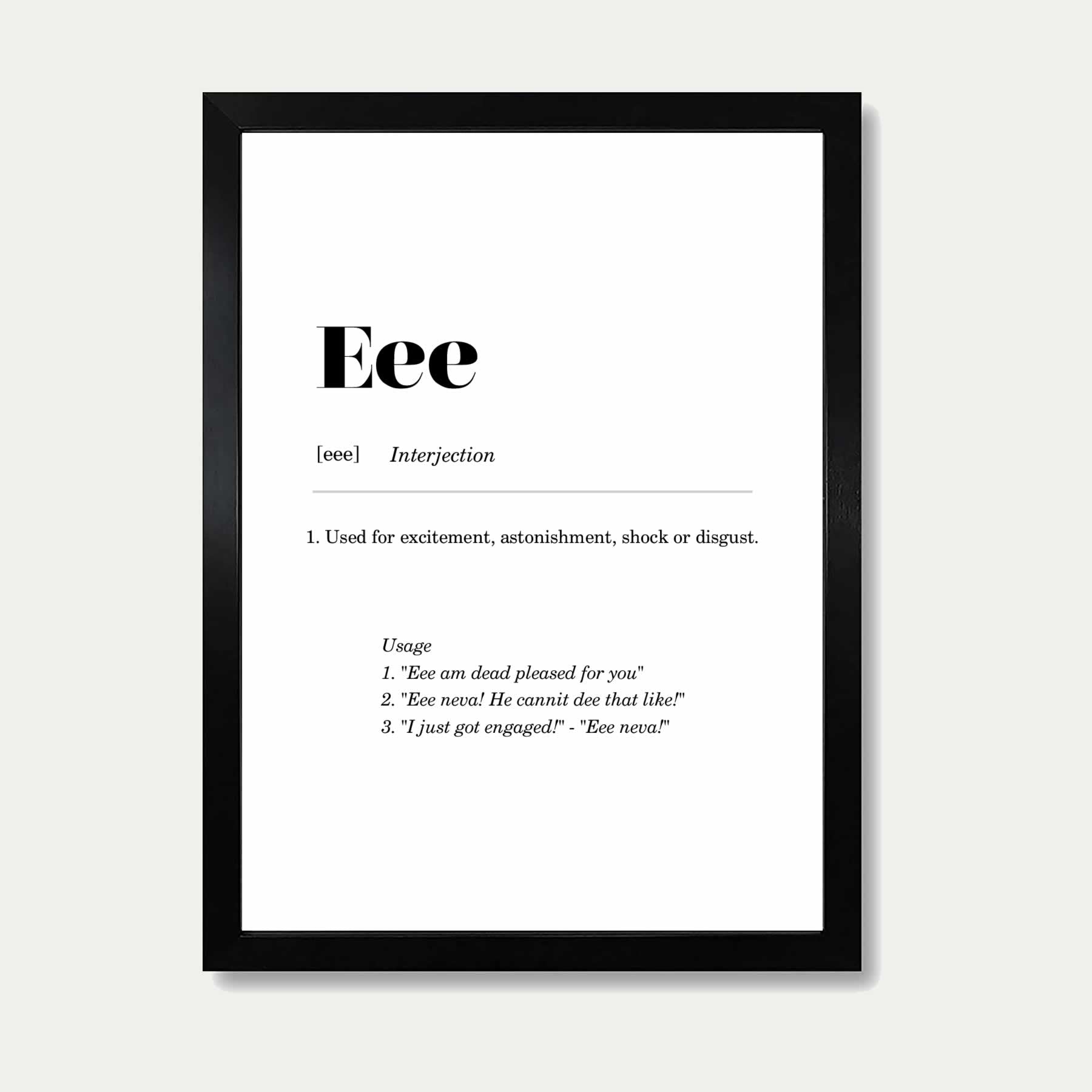 Eee Geordie Definition Print – Veranito