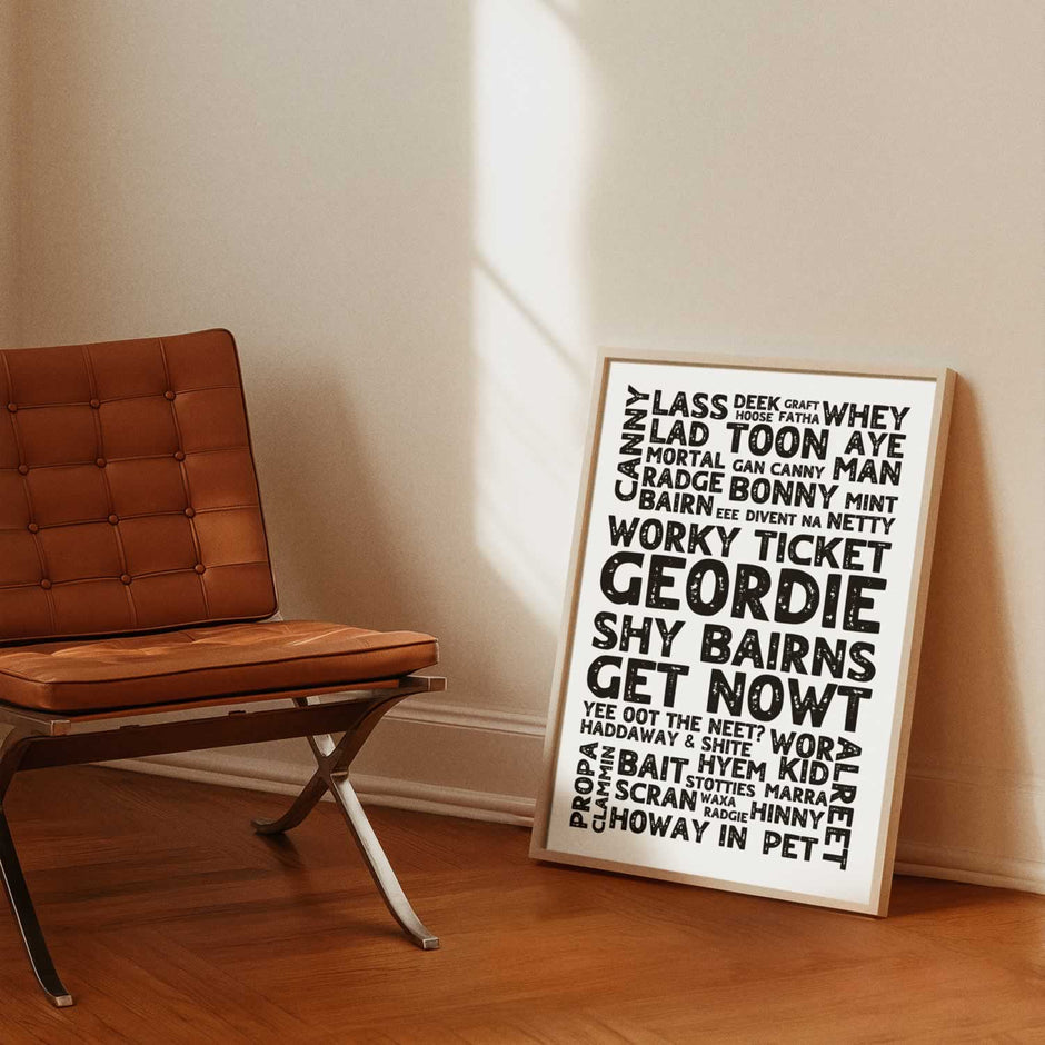 Geordie Prints | Geordie Dialect Wall Art & Posters | Veranito