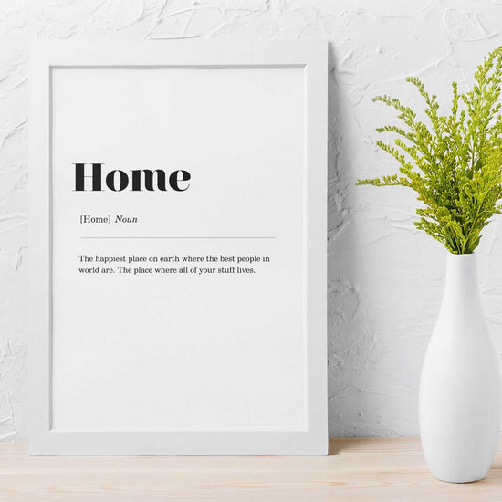 Home Definition Poster Print – Veranito