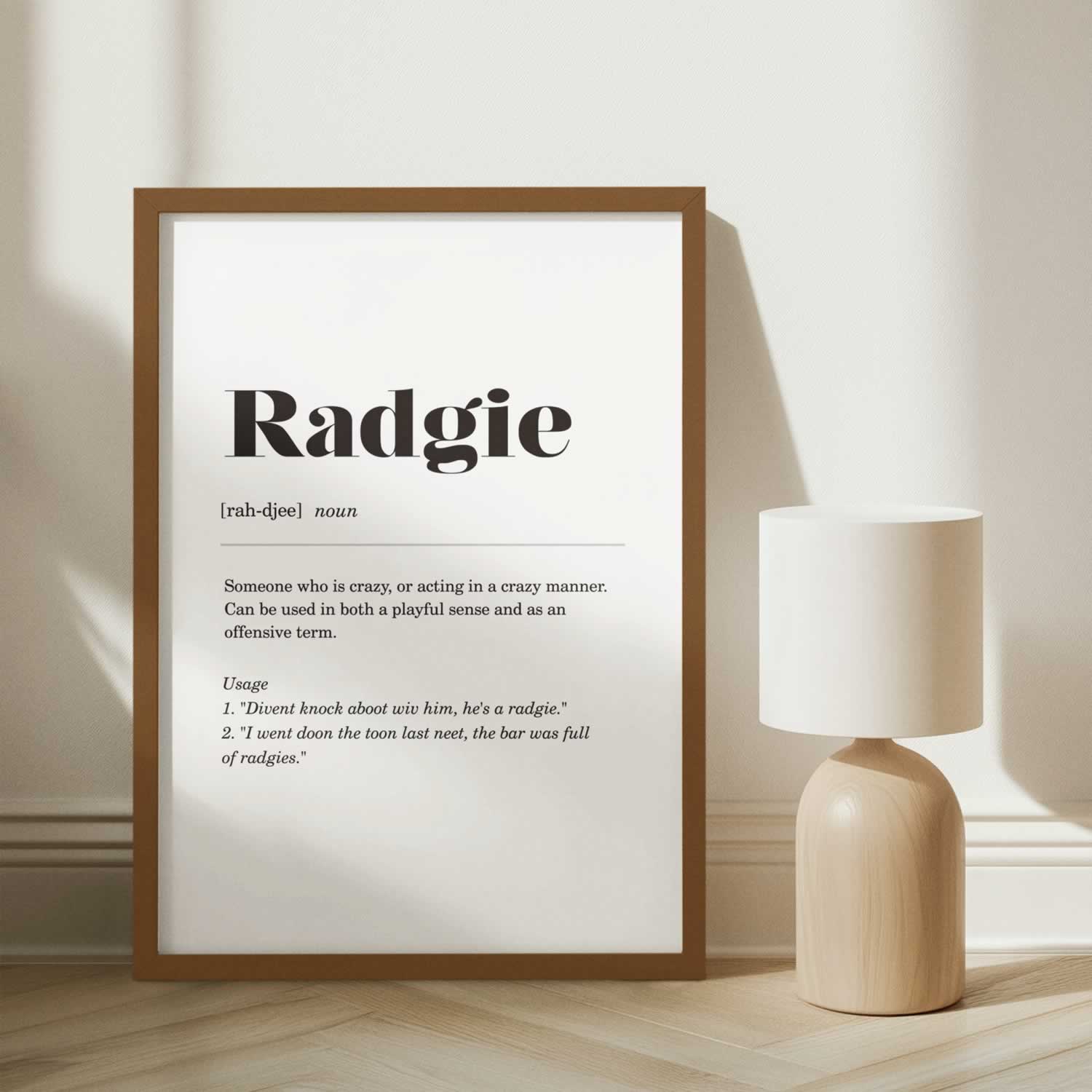 Radgie Geordie Definition Print – Veranito
