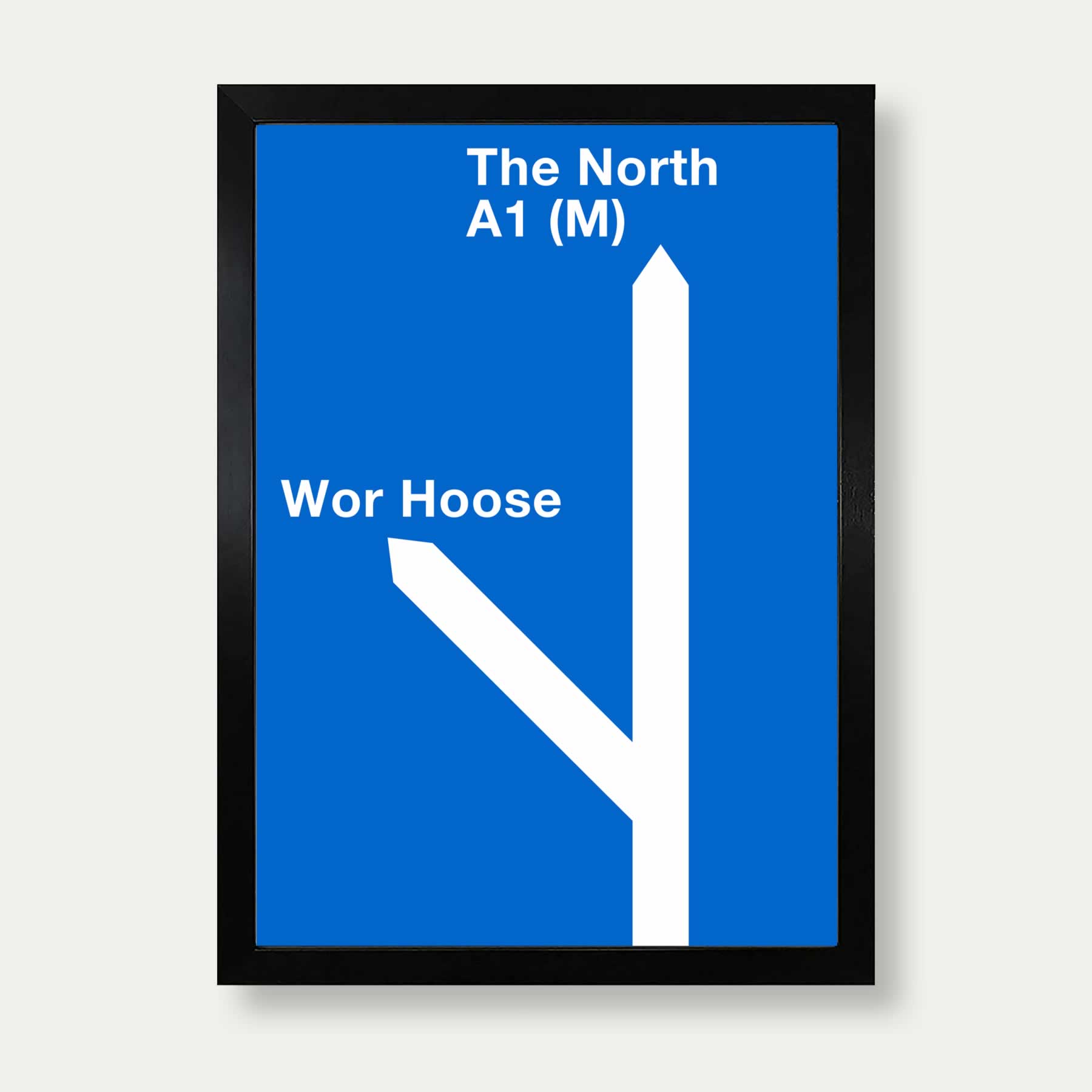 The North Motorway Sign Print – Veranito