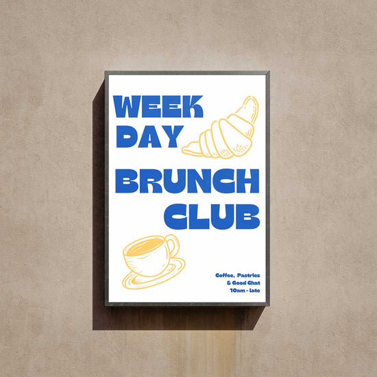 Weekday Brunch Club Print For Your Kitchen – Veranito